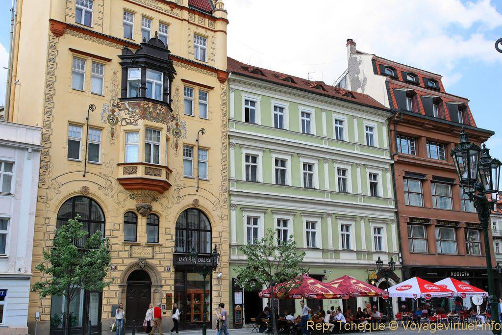 Ovocny Trh, des façades - Prague, Czech Republic